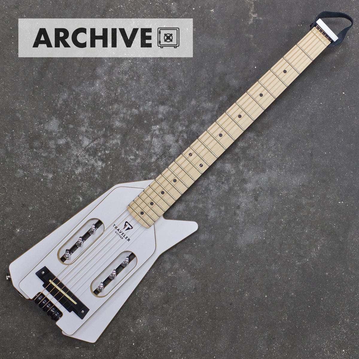 Edge Angel White (prototype) Acoustic-Electric Guitar – Traveler Guitar®