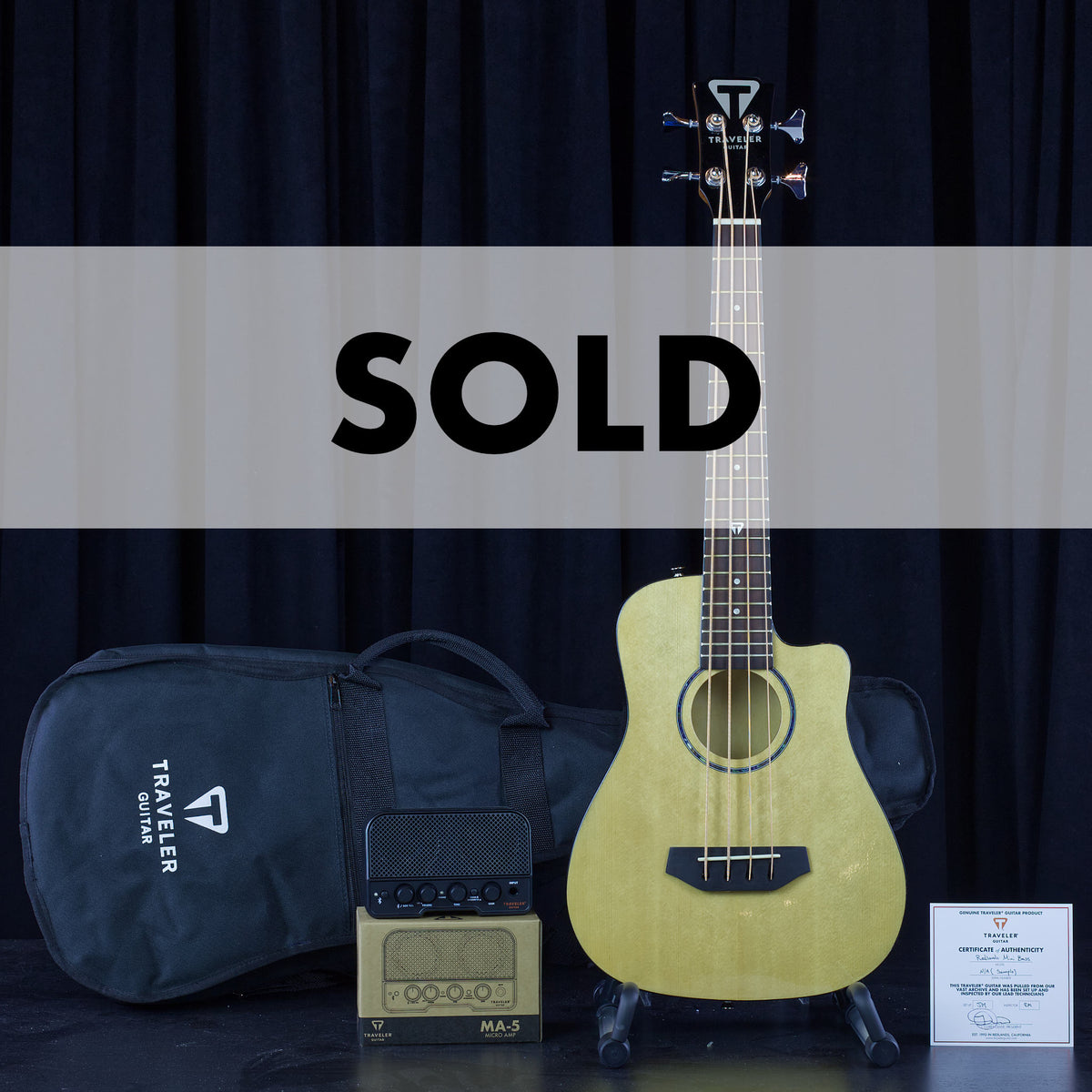 Redlands Mini Acoustic Bass (Gloss Spruce) – Traveler Guitar®